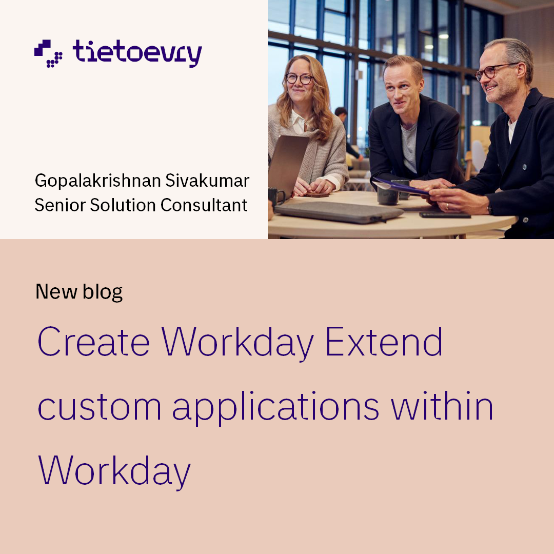 Creating Workday Extend custom applications within Workday